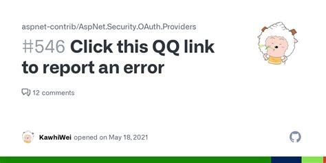 click this qq link to report an error · issue 546 · aspnet contrib