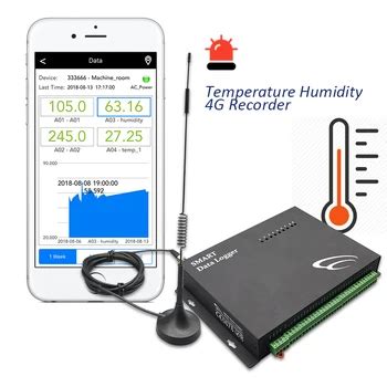 4g Multipoint Data Logger With Multiple Channels Electronic Measuring Instruments Co2 Detector