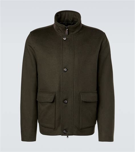 Cashmere Jacket In Green Herno Mytheresa