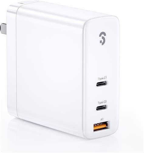 Amazon タイプc充電器 140w 3ポート Gan Pd充電器 Soomfon Usb C急速充電器 Type C 3台同時充電 Usb C 2 Usb A 1 折り畳み式プラグ