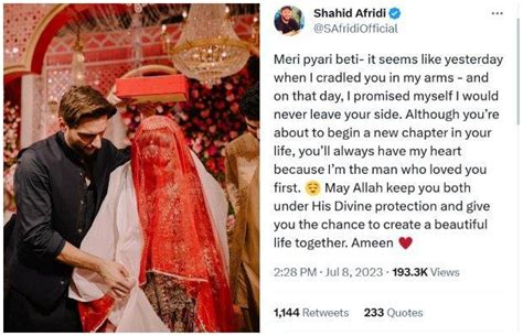 Shahid Afridi Pens A Heartfelt Note For His Eldest Daughter Aqsa Afridi