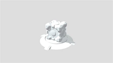 Portal Cube 3d Model By Marc Mm98 [3ea4137] Sketchfab
