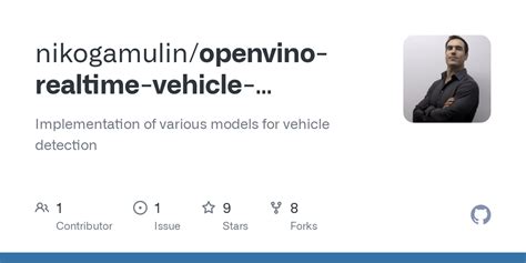 Github Nikogamulin Openvino Realtime Vehicle Detection Implementation Of Various Models For