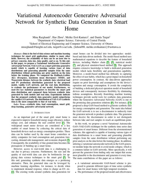 Variational Autoencoder Generative Adversarial Network For Synthetic Data Generation In