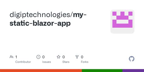 GitHub Digiptechnologies My Static Blazor App