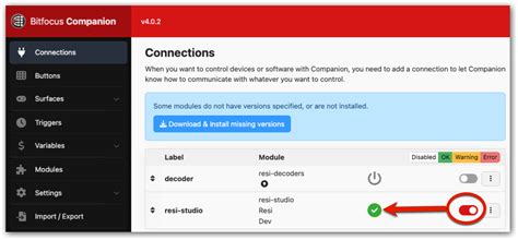 Using Bitfocus Companion And Stream Deck With Resi Go Live Api