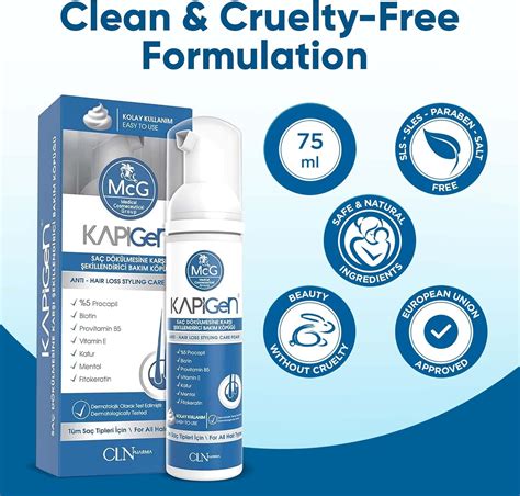 Mcg Kapigen Hair Loss Regrowth Scalp Foam Dht Blocker Procapil