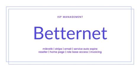 Betternet Isp Management Solution V40 Php Script Nulled Php Scripts