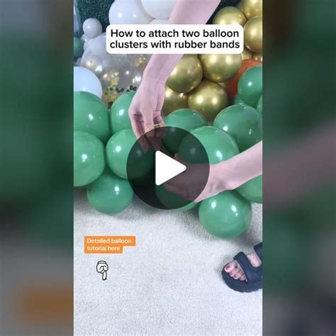 How To Attach 2 Balloon Clusters With Rubber Bandsballoonartist Bal How To Make Balloon