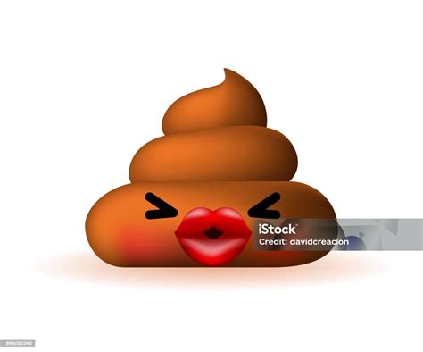 흰색 바탕에 귀여운 아주 행복 한 똥 이모티콘입니다 격리 된 벡터 일러스트 레이 션 3차원 형태에 대한 스톡 벡터 아트 및 기타 이미지 3차원 형태 감정 공 스포츠