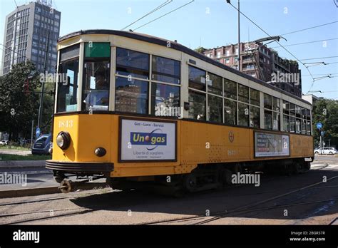 Milan Italy Lombardy 20 September 2019 Trams In Milan The Atm