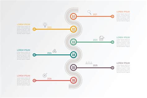 비즈니스 인포 그래픽 서클은 프리젠 테이션을위한 여섯 가지 옵션 프로세스 또는 단계를 형성합니다 프리젠 테이션 워크 플로우 레이