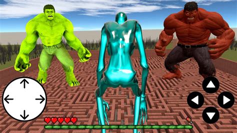 Giant Diamond Scp 096 Vs Hulk And Red Hulk In Garrys Mod Youtube