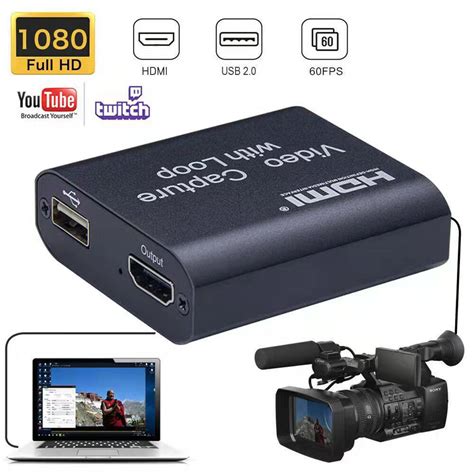 Jual Video Card Capture Grabber Hdmi With Loop Out Usb 4k Input Hdmi Video Capture Shopee