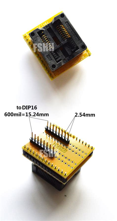 300mil SOP16 Test Socket CNV SOP16 DIP Programmer Adapter SOIC16 OTS 28 16 1 27 04 Socket