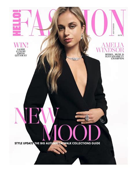 Lady Amelia Windsor à La Une De Hello Fashion Noblesse And Royautés