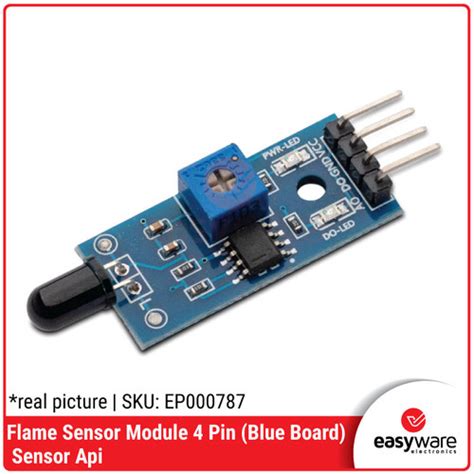 Jual Flame Sensor Module Pin For Arduino Sensor Api P Blue Board Kota Bandung EasyWare