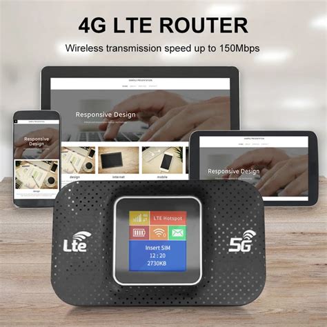 4g Lte Wireless Wifi Router Sim Card Slot Unlock Modem 3650mah Outdoor Hotspot 150mbps Mobile