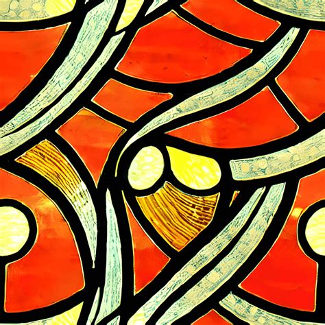Beautiful Abstract Stained Glass Pattern · Creative Fabrica