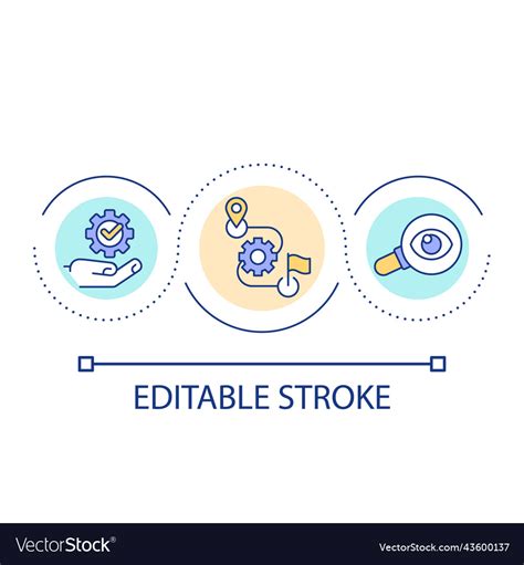 Progress Monitoring Loop Concept Icon Royalty Free Vector