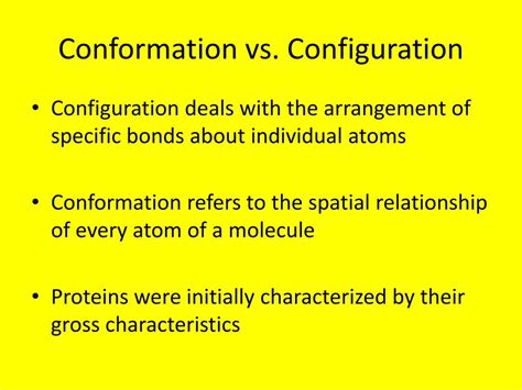 Difference Between Conformation And Configuration Ppt