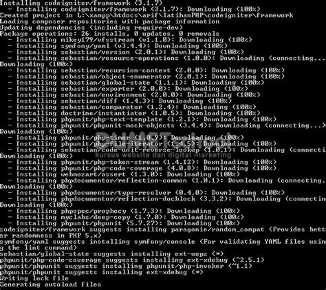 cara install framework codeigniter dengan composer kursus website terbaik