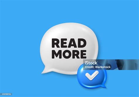더 읽기 상징 네비게이션 기호입니다 텍스트 상자 말풍선 3d 아이콘입니다 벡터 3차원 형태에 대한 스톡 벡터 아트 및 기타 이미지 3차원 형태 가득 찬 고급 Istock