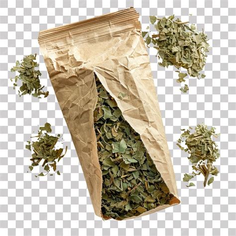 Crushed Dried Catnip With Open Packaging Premium Ai Generated Psd