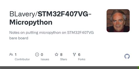 Github Blaverystm32f407vg Micropython Notes On Putting Micropython