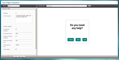 5 3 chat widget configuration guide proactiveoffer bright pattern