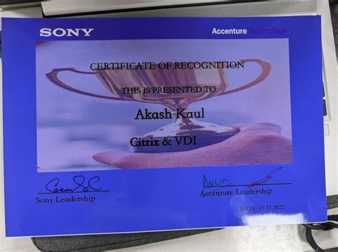 Appreciation During A Recent Client Visit Akash Kaul