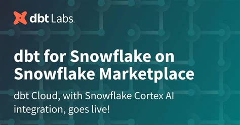 Introducing Dbt For Snowflake A Native App Launch Dbt Labs