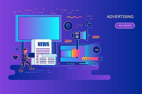 Premium Vector Modern Gradient Flat Line Concept