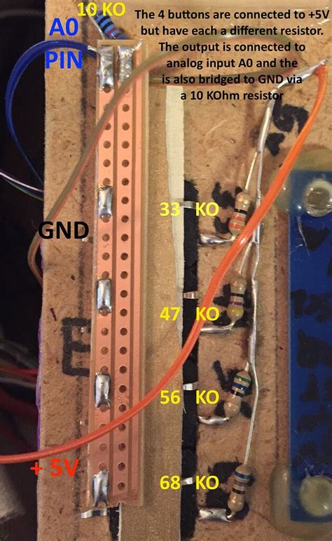 4 Buttons On 1 Analog Pin Analogread Shows No Real Difference In