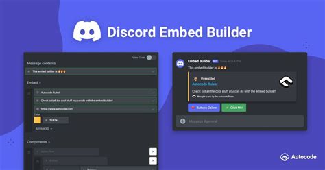 Hey R Discordapp We Just Launched Our Discord Embed Builder For A Much More Visual Experience