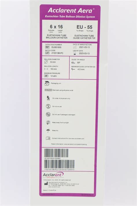 New Acclarent Eu061655 Expired Box Of 5 Eustachian Tube Balloon