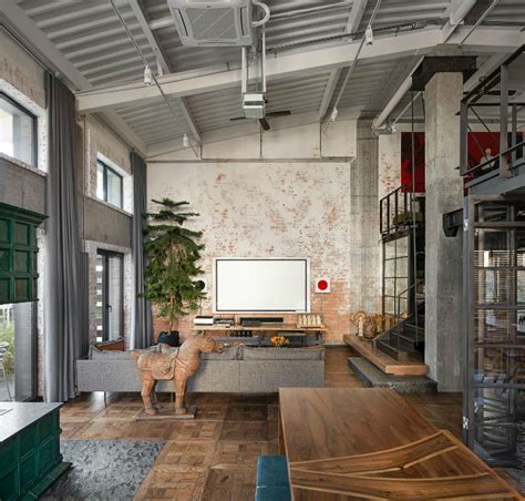 Amazing Industrial Loft With Unique Interior