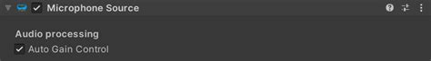 Unity Microphonesource Component Mixedreality Webrtc Documentation