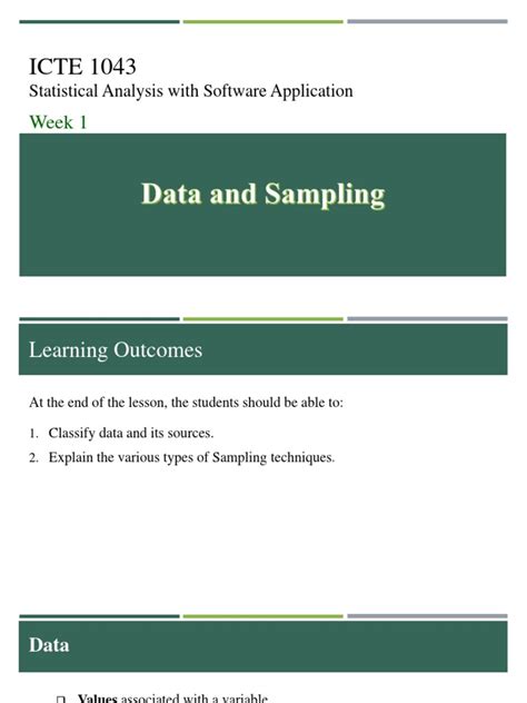 1 Data And Sampling Download Free Pdf Sampling Statistics Data