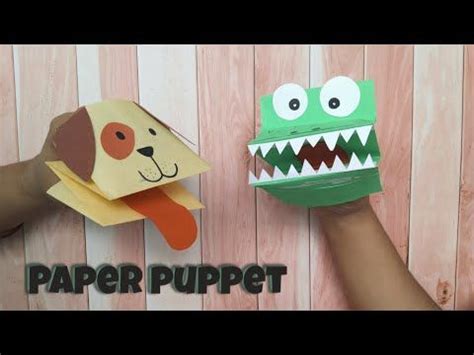 Paper Puppet Craft How To Make A Paper Puppet Step By Step Tutorial Moving Paper Puppet
