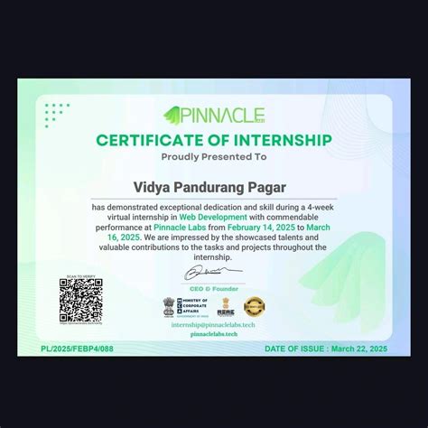 Webdevelopment Internship Learning Pinnaclelabs Professionalgrowth