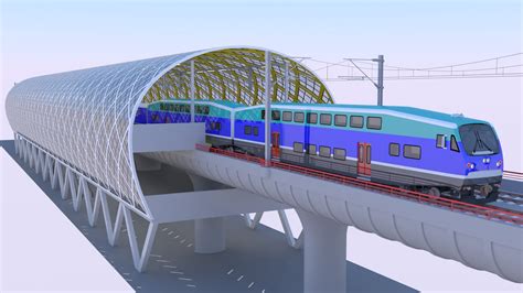 Bilevel Train Stations Bundle Ii 3d Model Turbosquid 2395802