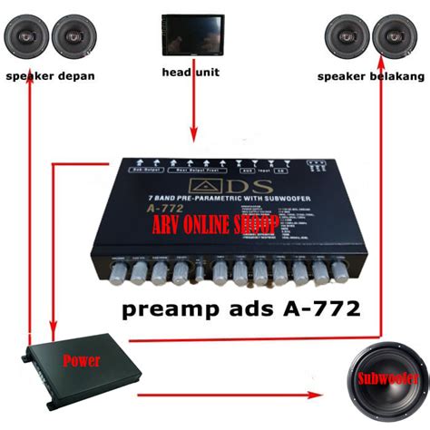 Preamp Parametrik Equalizer Ads A 772 Audio Mobil Lazada Indonesia