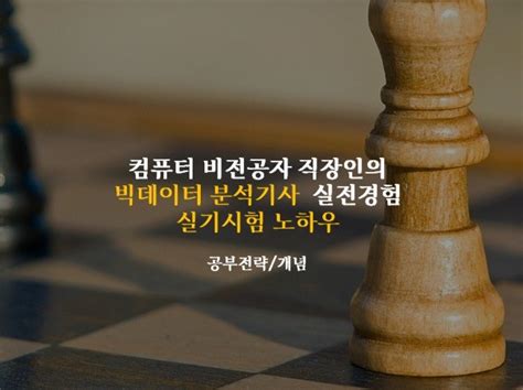 빅데이터 분석기사 실기필기 개념요약하여 알려 드립니다 크몽