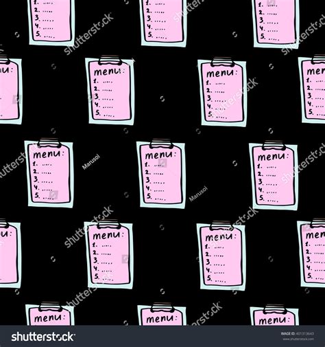 Menu Texture Seamless Vector Stock Vector Royalty Free