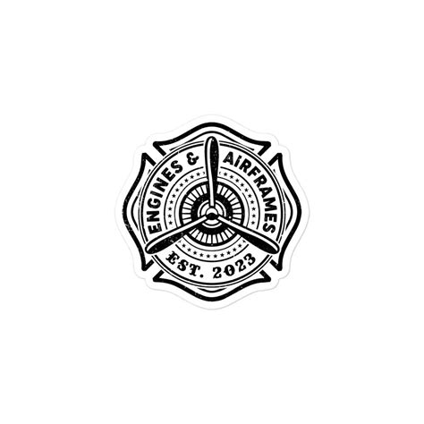 Engine And Airframes Logo Bubble Free Stickers Etsy