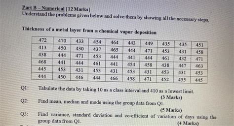 Solved Part B Numerical 12 Marks Understand The Problems