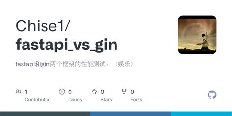 Github Chise1fastapivsgin Fastapi和gin两个框架的性能测试。（娱乐）