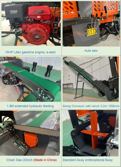 Latest Small Firewood Processor Tree Cutter With Wide Conveyor Log