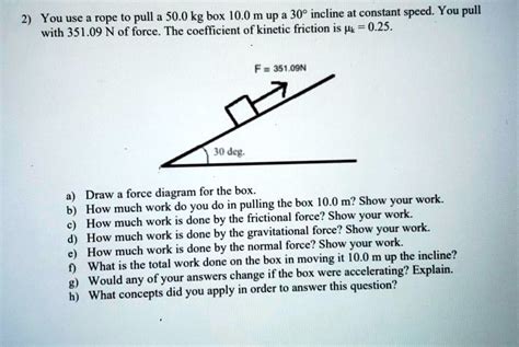SOLVED Old MathJax Webview Please Do Parts D Through H A 50 0 Kg Box
